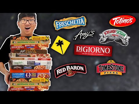 Trying EVERY Frozen Pizza 🥶🍕in our grocery store