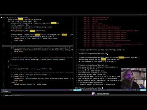 C/Vulkan Game Engine Dev Ep. 215 Refactor Tractor: Fixing more fixmes !tts !kohi