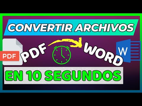 CONVERTIR archivo PDF a WORD EDITABLE gratis sin programas, pasar Pdf a Word SIN PERDER FORMATO 2025