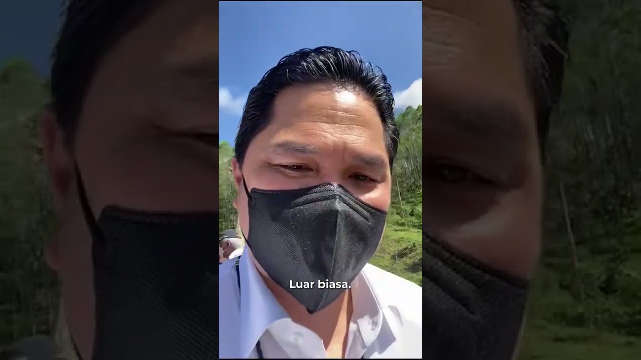 Presiden Jokowi, Erick Thohir, dan Menteri Kamping di Ibu Kota Negara Nusantara (IKN)