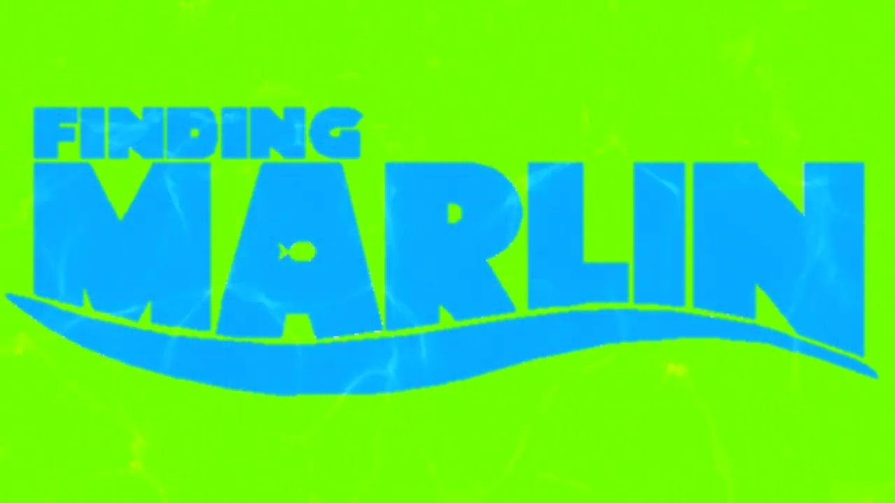 Finding Marlin Title Logo Green Screen Template (FREE TO USE)
