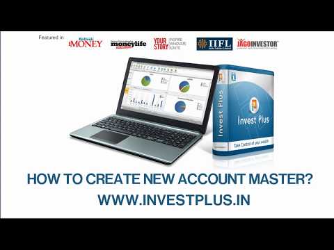 Create New Account Master on Invest Plus (Tutorial)| Invest Plus Software