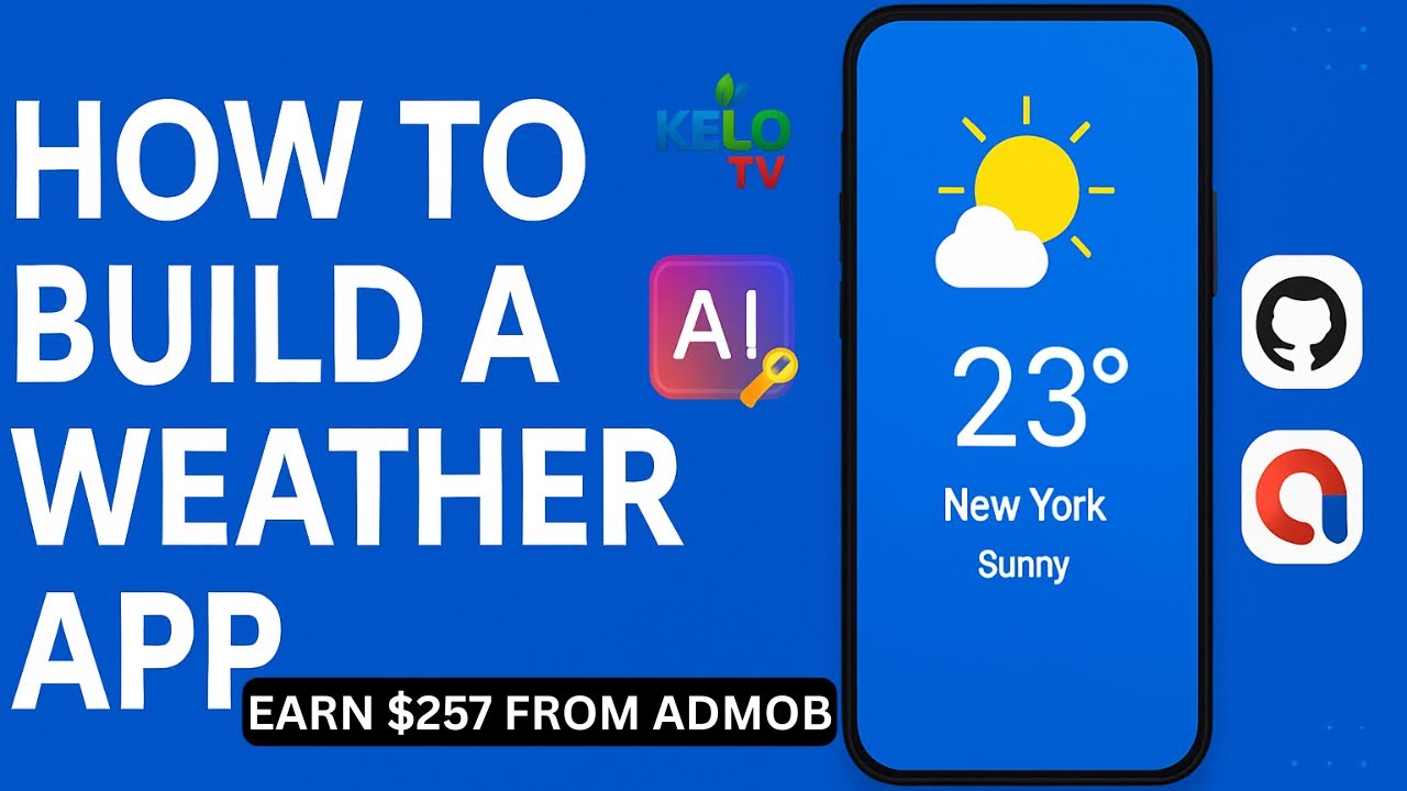 How to Build a Weather App, with AI + API Key  Host on GitHub, Create APK & Monetize with AdMob