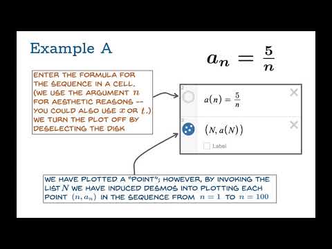 Using desmos to plot sequences
