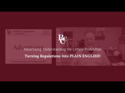 Advertising: Understanding the Lottery Prohibition