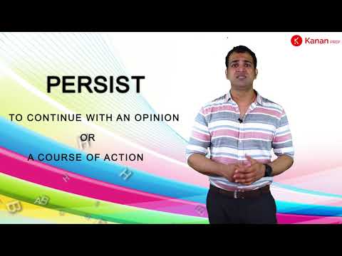 IELTS| Words made easy-Persist