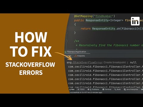 Java Tutorial - Fixing StackOverflow Errors