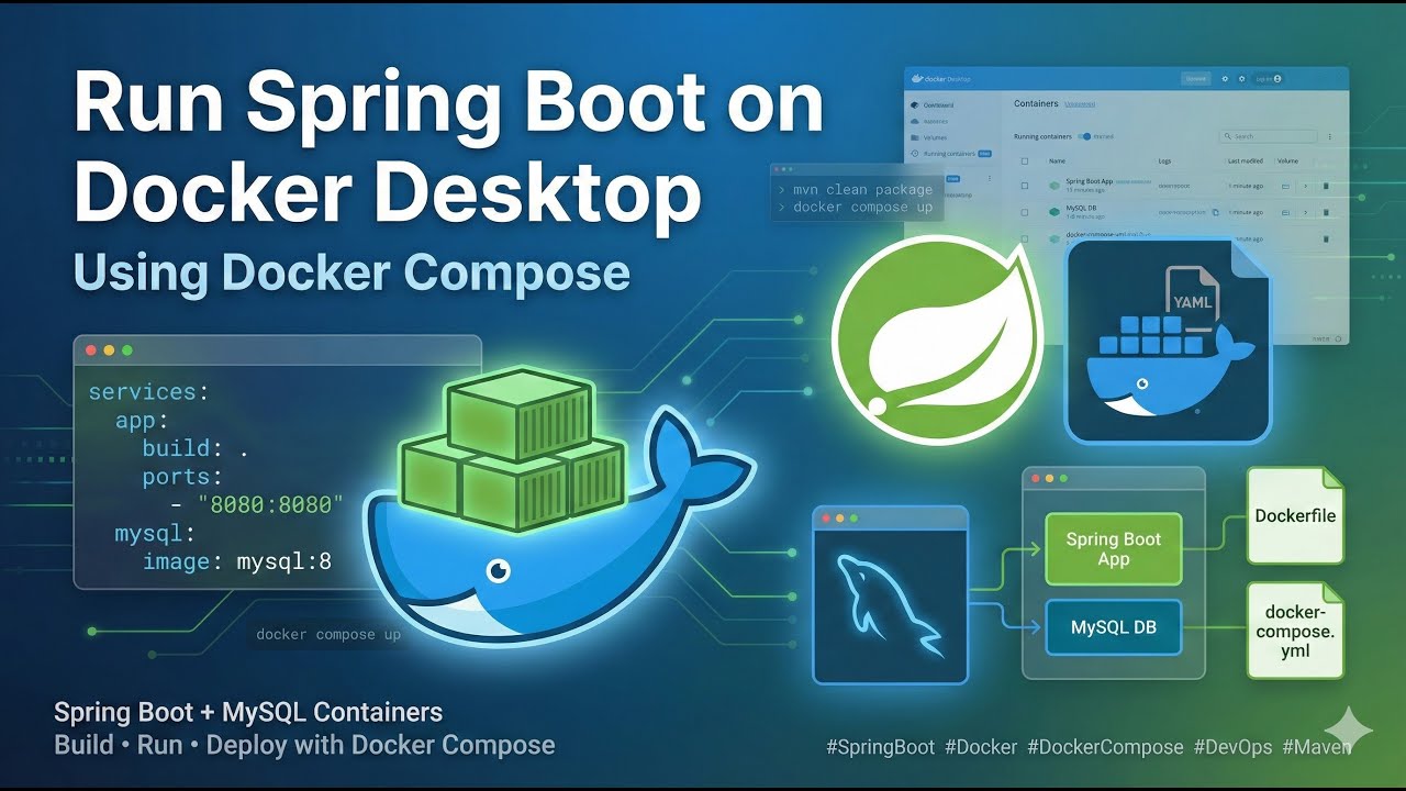 17. How to Run a Spring Boot Application on Docker Desktop with Docker Compose