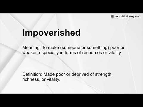 Impoverished Meaning