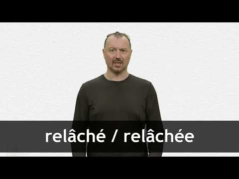 English Translation of “RELÂCHÉ” | Collins French-English Dictionary