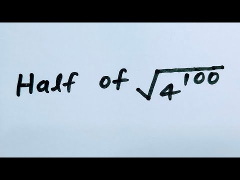 Half of √4¹⁰⁰ = ? | A Basic Math Problem Many will get WRONG! | Simplifying Radical Expressions