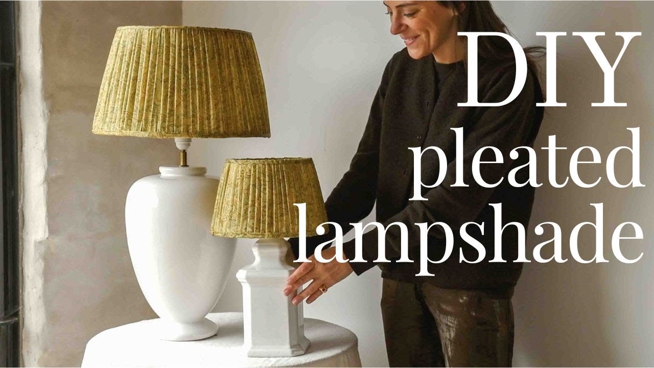 14 - DIY Make a simple pleated lampshade (without a sewing machine)