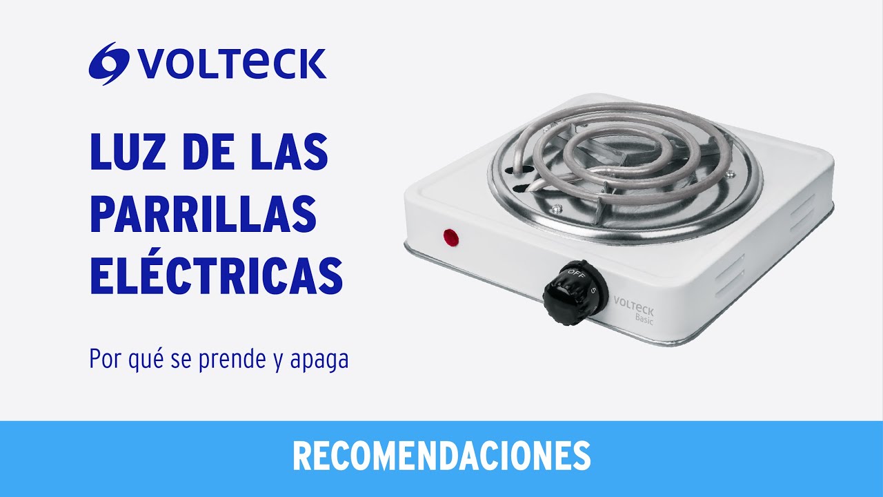 Parrilla eléctrica red. 1 quemador espiral, blanca, VOLTECK, Volteck, 48125