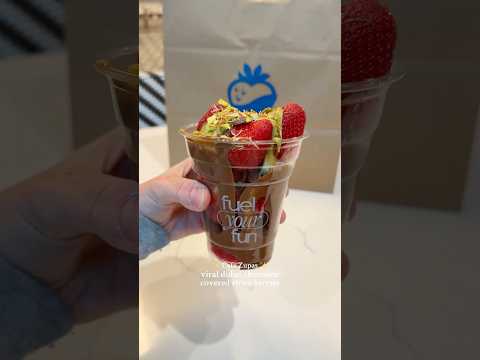you’ll never guess where i found the viral dubai chocolate covered strawberries 🍓 #chocolate