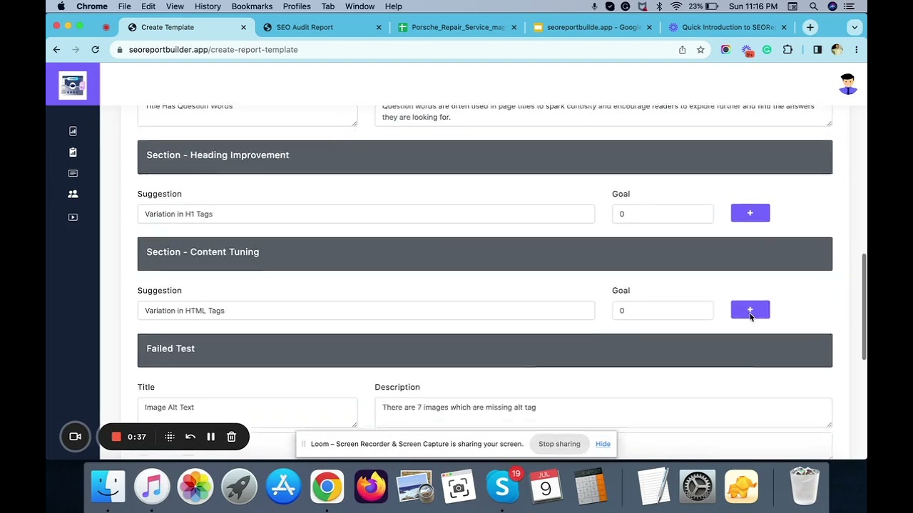 How to create a custom report template?