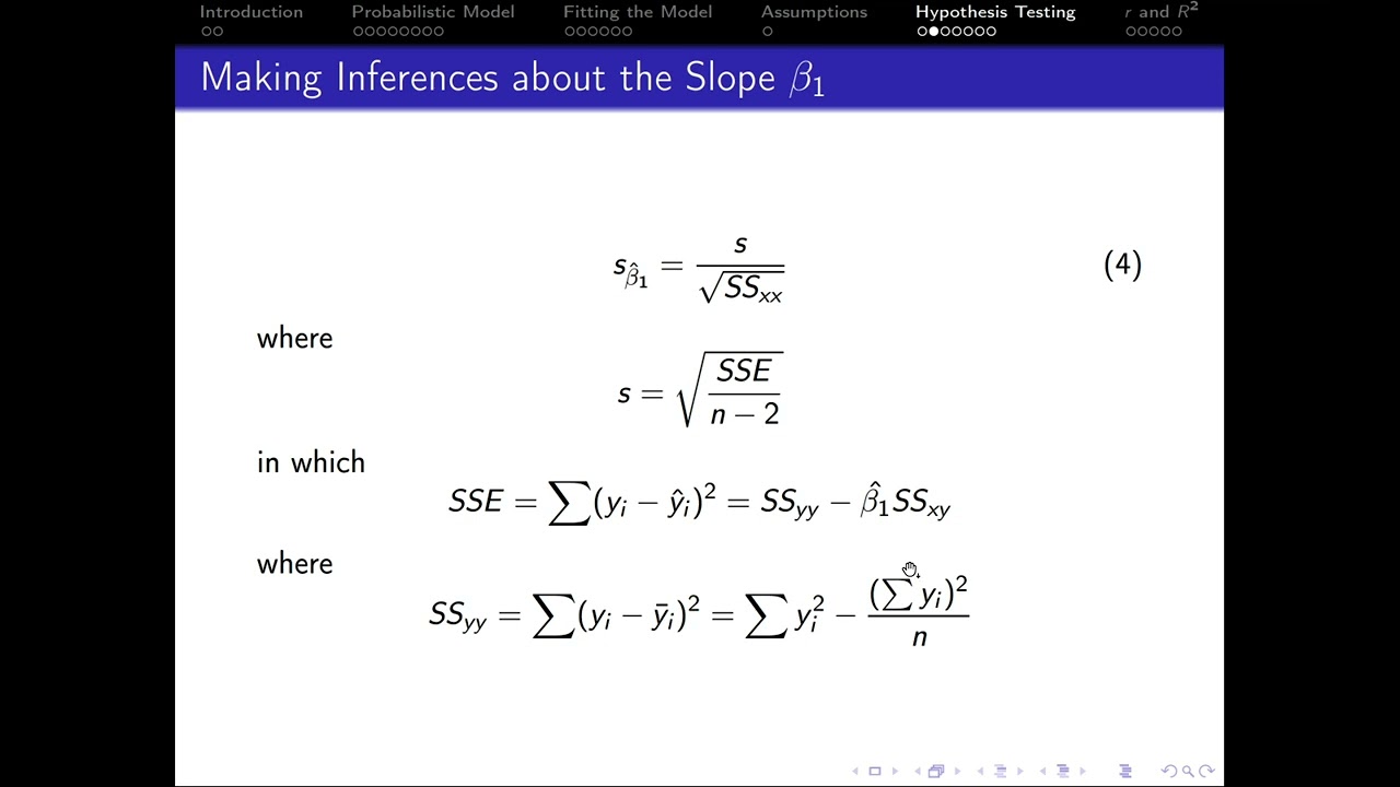 11.6. Simple Linear Regression: Hypothesis Testing