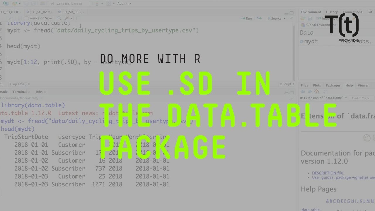 How to use .SD in the data.table package