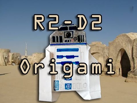 Star Wars R2-D2 Origami Tutorial, difficulty 4/10 『スター・ウォーズ』キャラの折り紙R2-D2 | The Secrets of Origami