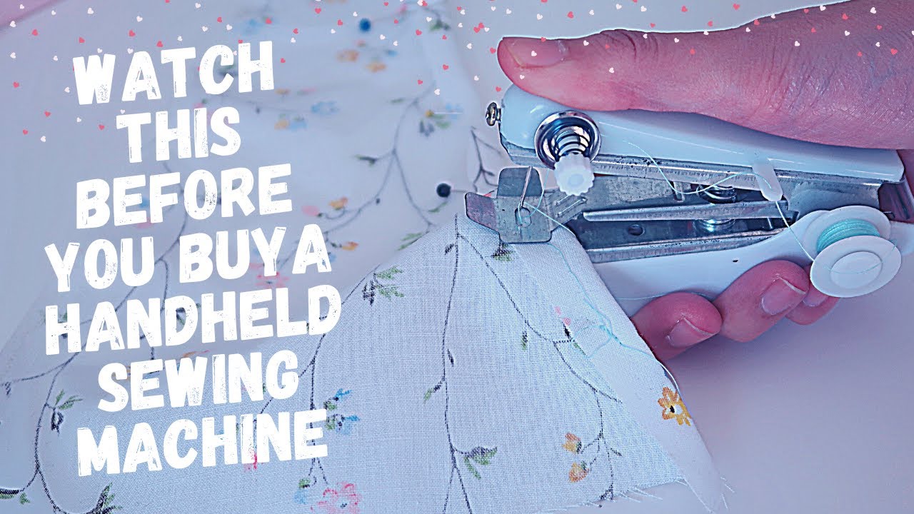 How to use and operate a handheld sewing machine cheap but is it worth it?