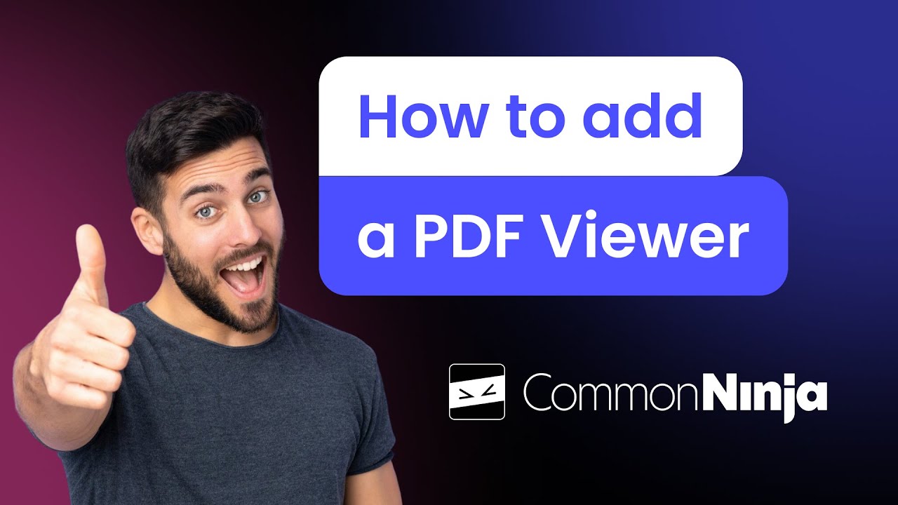 How to add a PDF Viewer to your website