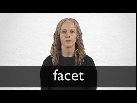 How to pronounce FACET in British English