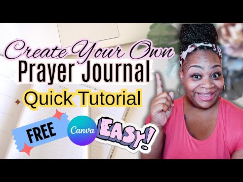 How to Create Your Own Prayer Journal FREE & EASY in Canva | Quick Tutorial for 2025