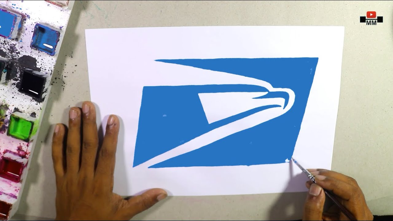How to draw the USPS logo