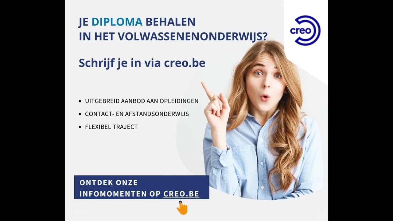 Behaal je Diploma Secundair Onderwijs bij Creo