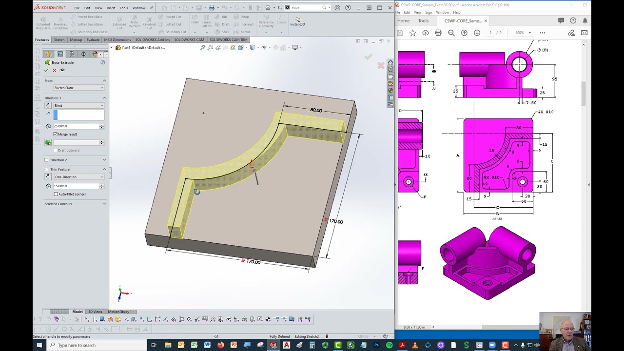 SolidWorks Professional Certificate Practice Exam - Updated