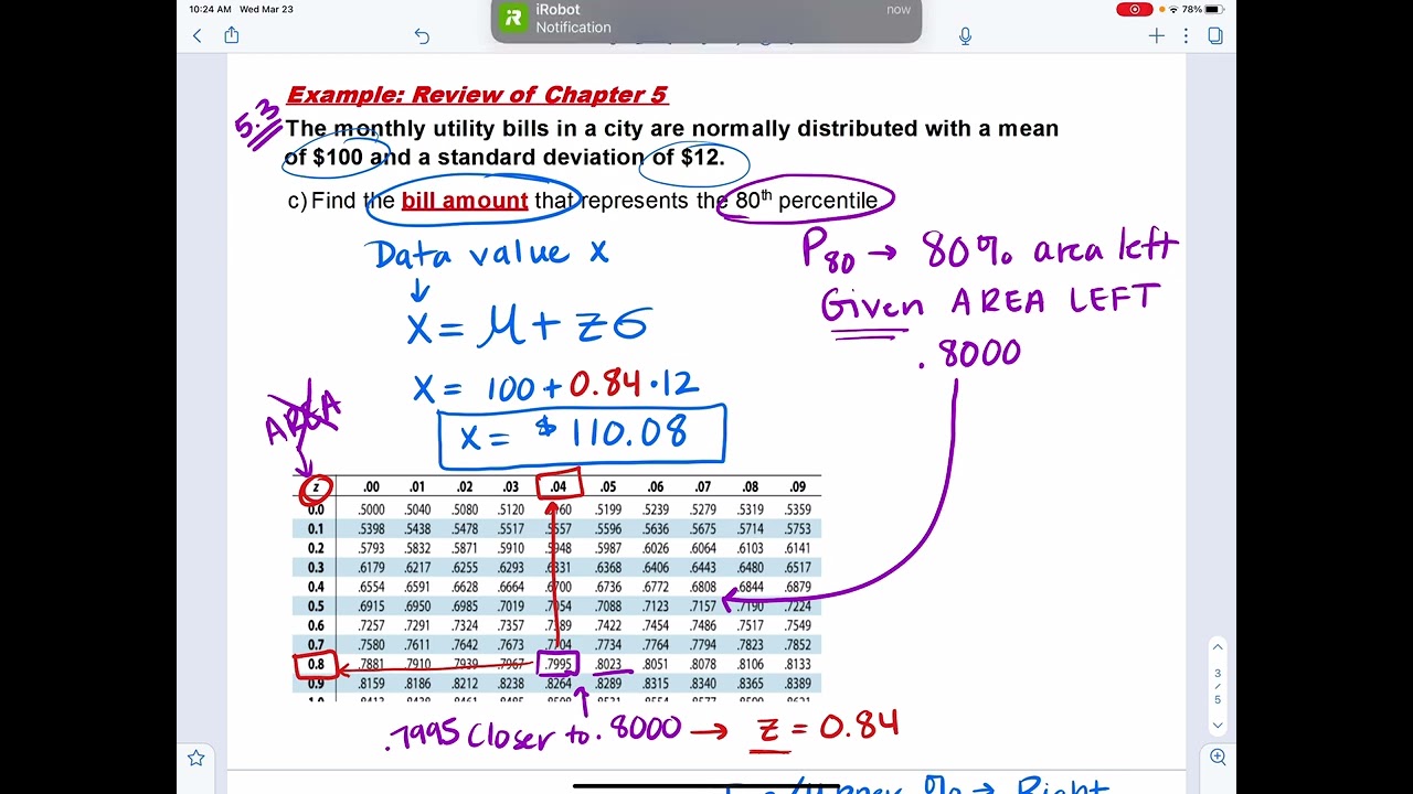 Chapter 5 Review (using StatCrunch)