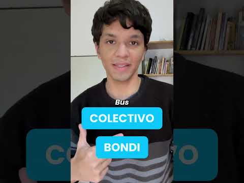 Vocabulary for transportation in Argentinian Spanish