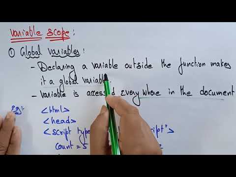 Learn Variables and Scope | Javascript | Web Technology | Lec 27 | Bhanu Priya - Mind Luster