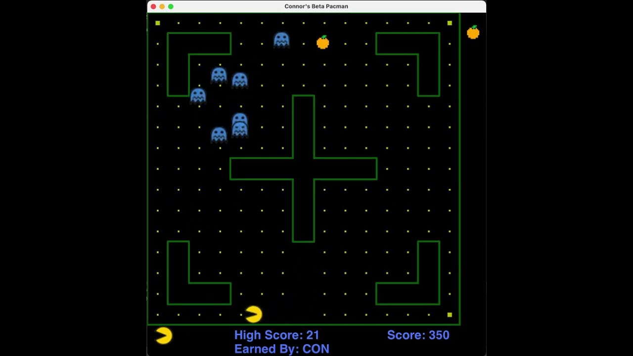 PacMan Recreation Using Java