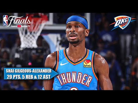 SGA Game 7 DOUBLE-DOUBLE 🔥Leads Thunder to title | 2025 NBA Finals
