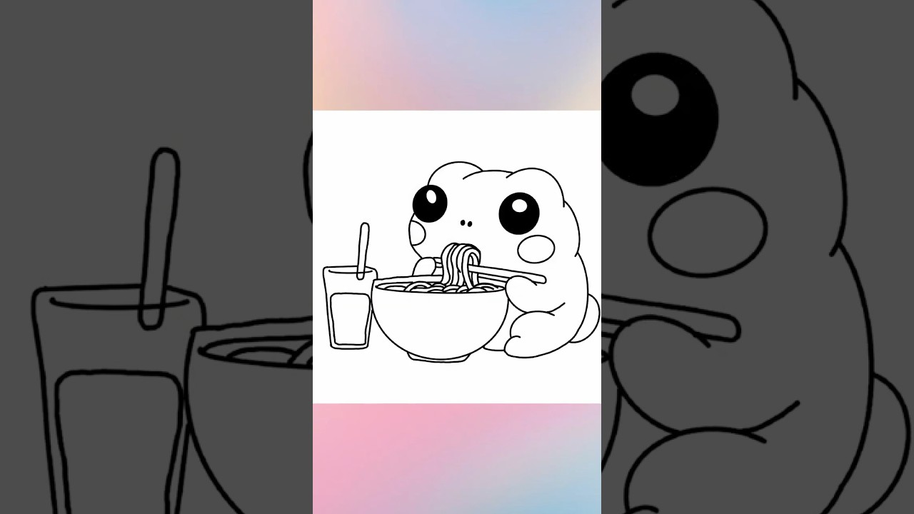 Drawing A Frog in Procreate (Timelapse)