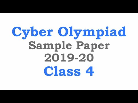 National Cyber Olympiad: Sample Paper 2019-20 Video Lecture ...