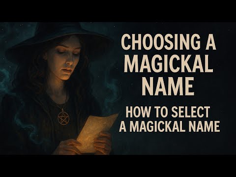 Choosing a Magickal Name - How To Select a Magickal Name