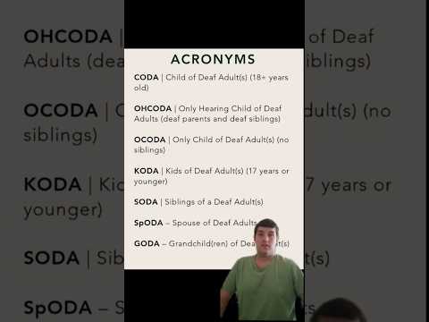 Different CODA acronym! #childofdeafadults #asl #deafparents
