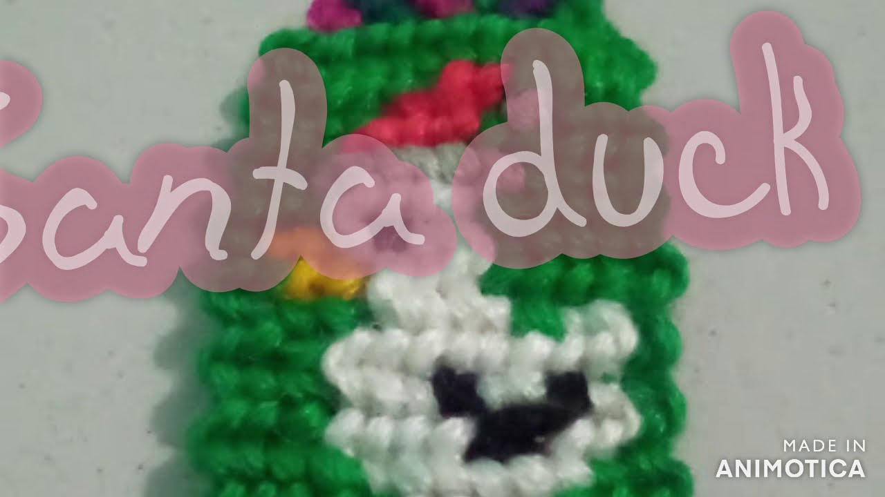 6 color alpha pattern Santa duck (pattern #54853)