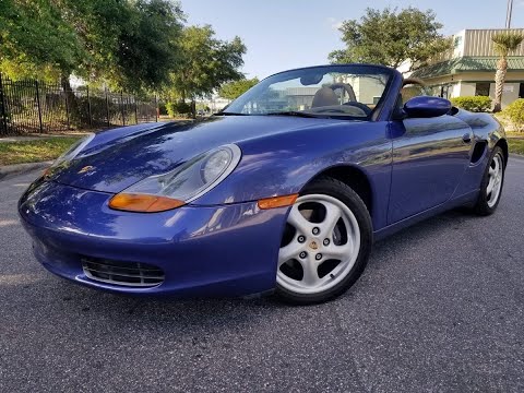 RARE FIND! 1999 Porsche Boxster Convertible with 5 Speed Manual Transmission and Only 29K Low Miles!