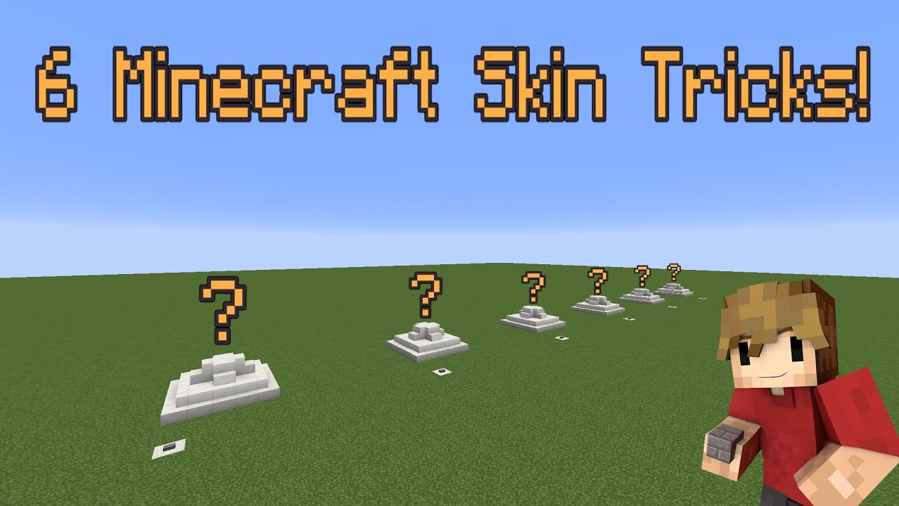 6 Funny Skin Tricks in Minecraft!