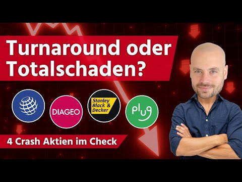 Turnaround or total loss? 4 crash stocks to check! Pepsi, Diageo, Plug Power