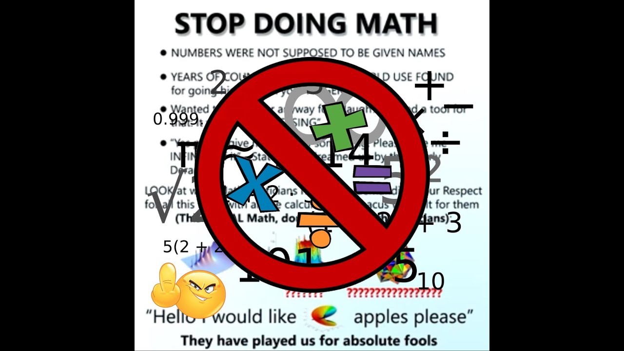 STOP DOING MATH