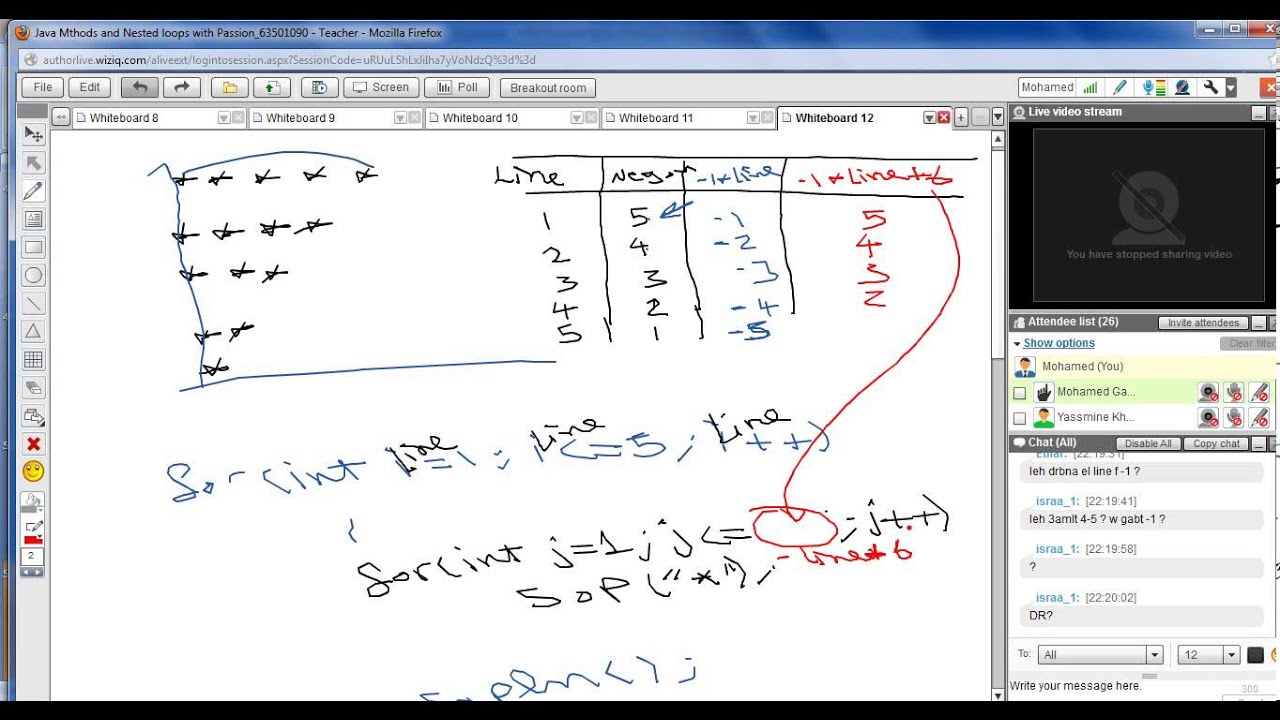 CS - Java Tutorial -3- Nested loops & Drawing