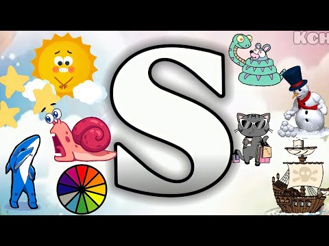 Words that start with letter S for toddlers | words that start with S | S for words
