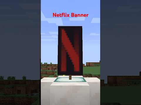 Minecraft: Netflix Banner Tutorial #shorts