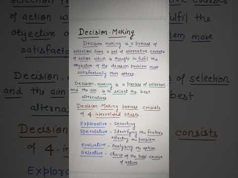 DECISION Making - Meaning & Stages involved in Decision Making.#publicadministration
