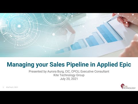 Webinar: Managing your Sales Pipeline in Applied Epic