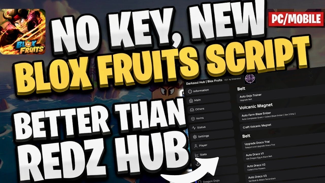 [NO KEY] BLOX FRUITS SCRIPT | BETTER THAN REDZ HUB |AUTO FARM + MOBILE/PC + Delta Executor (Roblox)