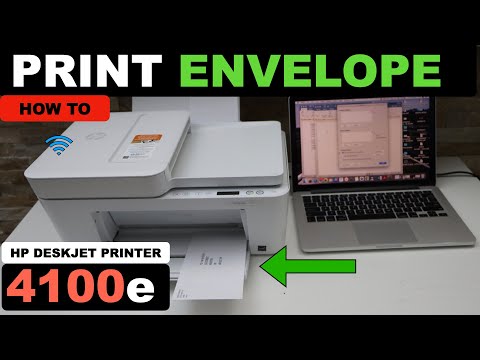 HP DeskJet 4100e Printing Envelopes.